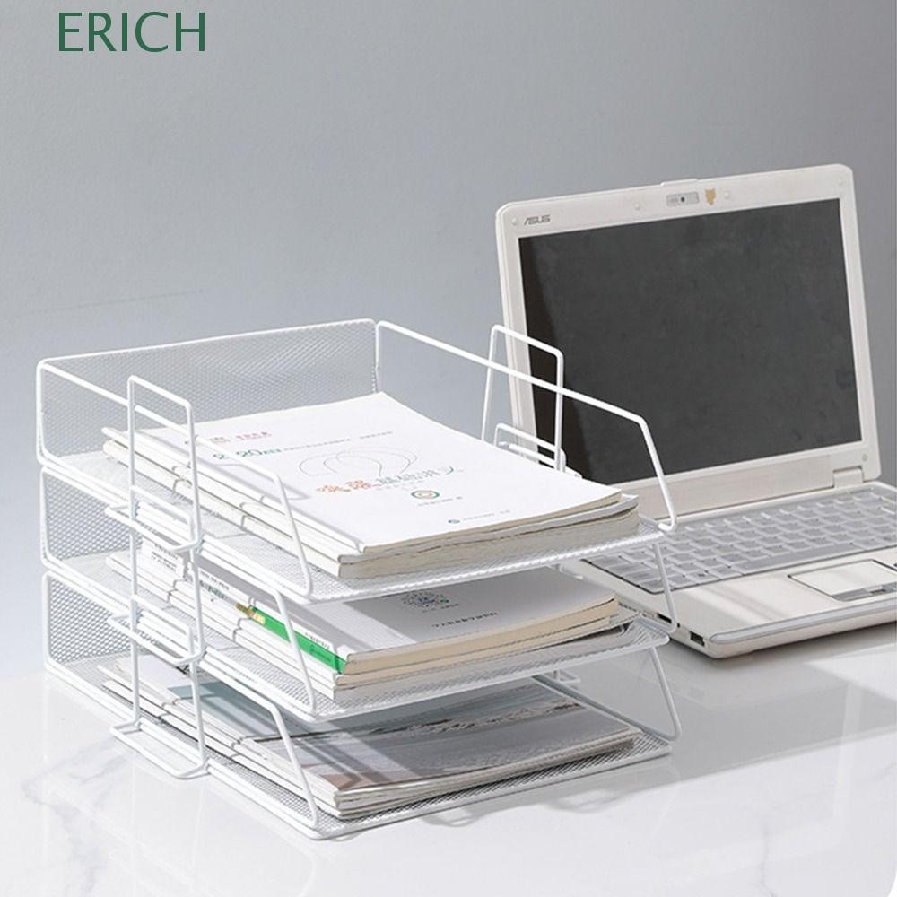 ERICH Stackable File Rack, Desktop Organizer File Organizer A4 File ...
