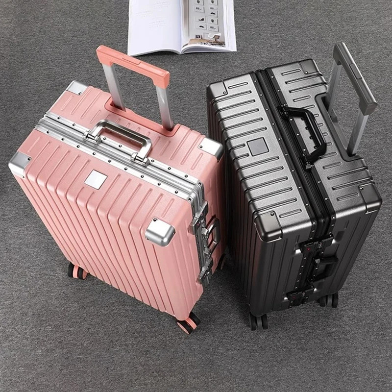 New Luggage Cup Holder Password Suitcase Female Trolley Case Travel ...