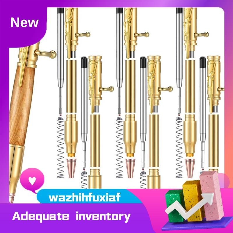 wazhihfuxiaf Set of 6 Slim Pens, Multi-Color Wooden Swivel Pen Set with ...