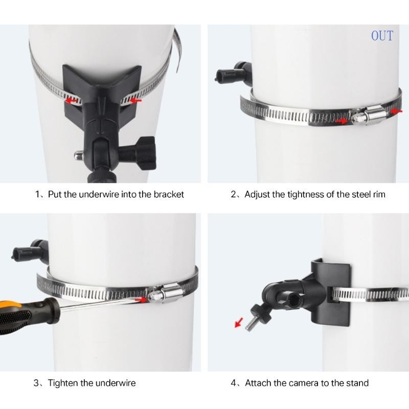 OUT Security Camera Mount Bracket Waterproof Hoop Bracket Hoop Poles ...