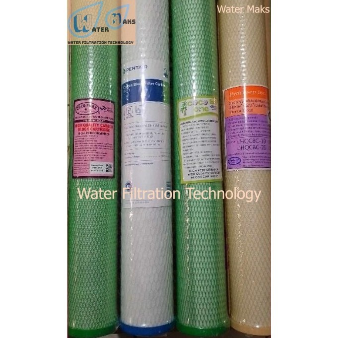 Carbon Block Filter CTO 20SL 20"SLIM Cocopure Pentair Hydrosep CocoONE ...