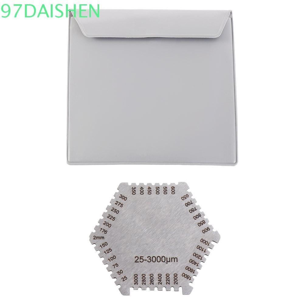 DAISHEN Hexagon Wet Film Comb, Paint Coating Stainless Steel Wet ...