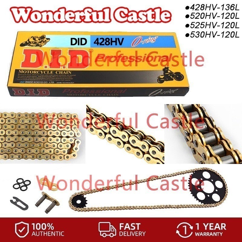 Motorcycle Chain Oil Seal Chain DID O-Ring 520 525 530 428 Chains 120 ...