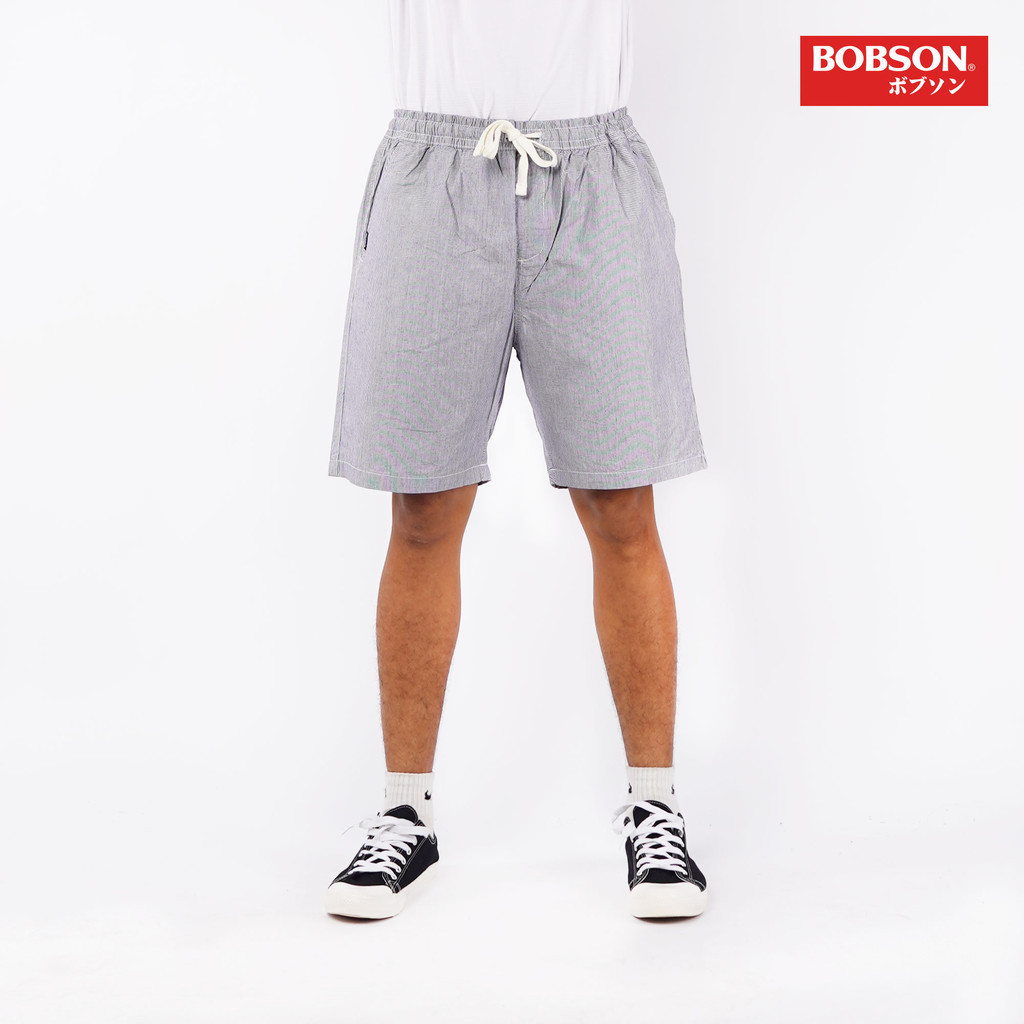 Bobson Japanese Men's Basic Non-Denim Jogger Short Trendy Apparel Mid ...