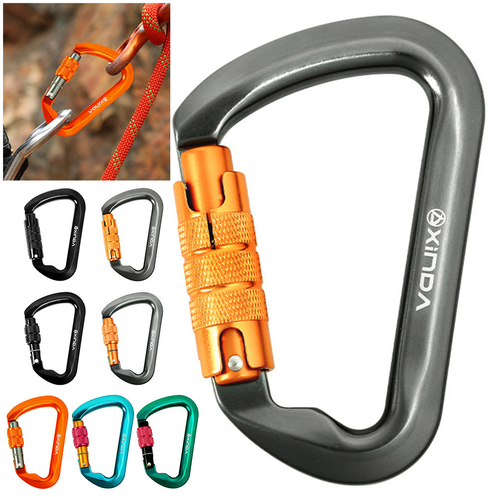 AU 30kN Rock Climbing Carabiner Heavy Duty Caribeaner Clips for ...