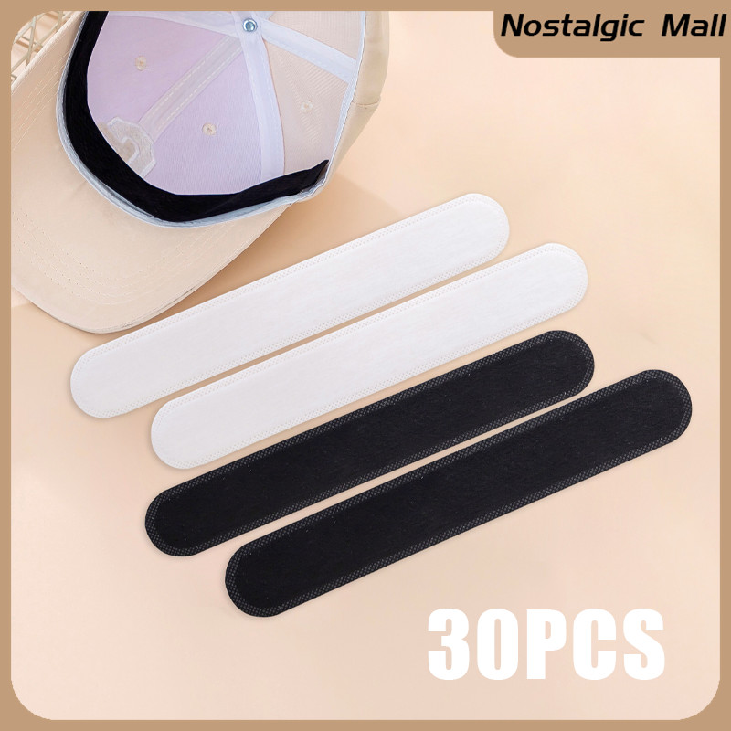 30pcs Cap Anti Sweat Band Protector Hat Sweat Absorbent Strip Cap Anti ...