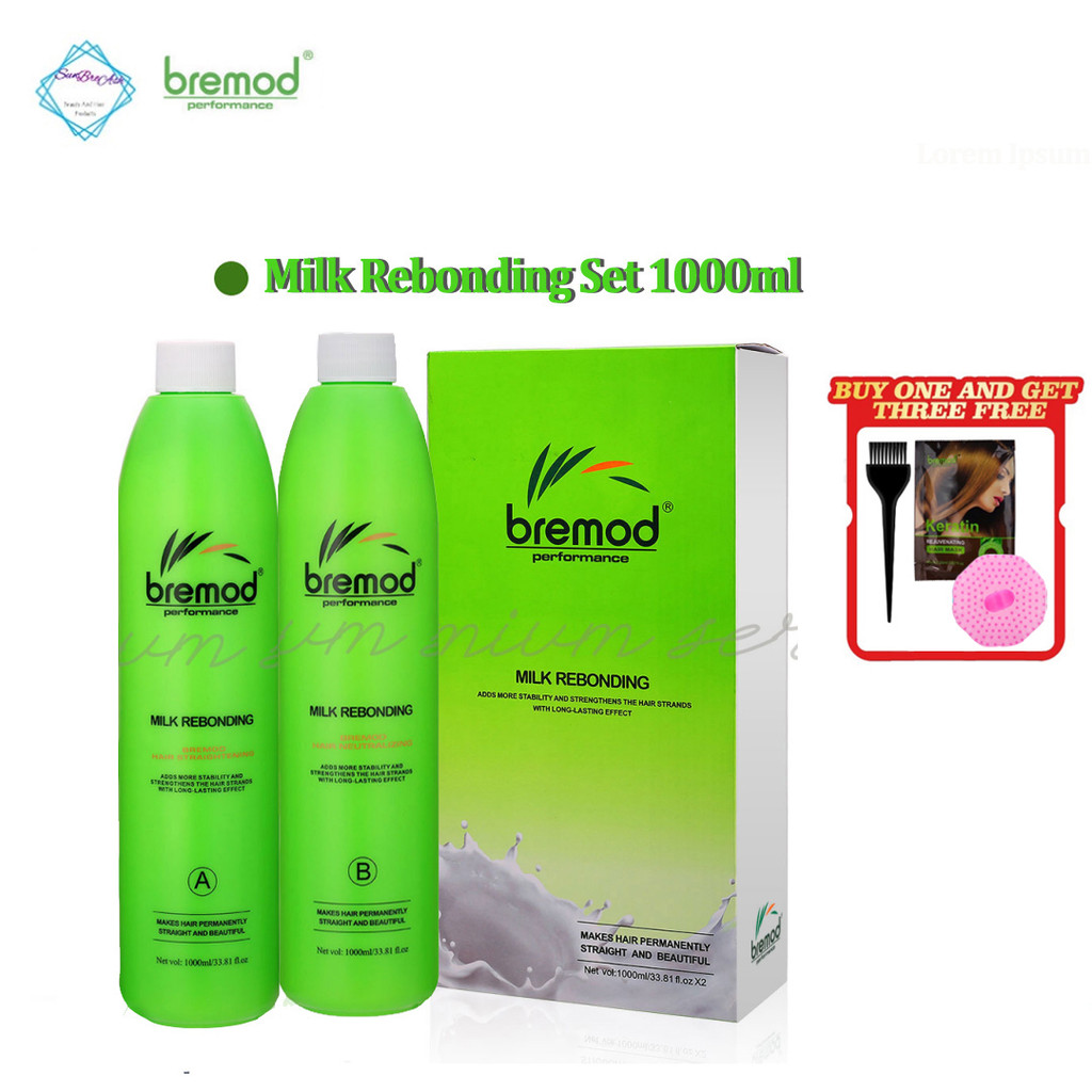 Bremod Hair Rebonding Set Straight Smooth Silky Hair Original 2IN1 (A&B ...