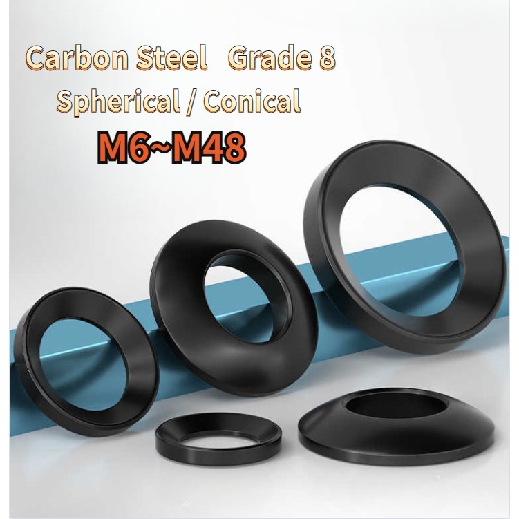 Spherical Conical Washer Carbon Steel M6 M8 M10 M12 M16 M20 M24 M30 M36 ...