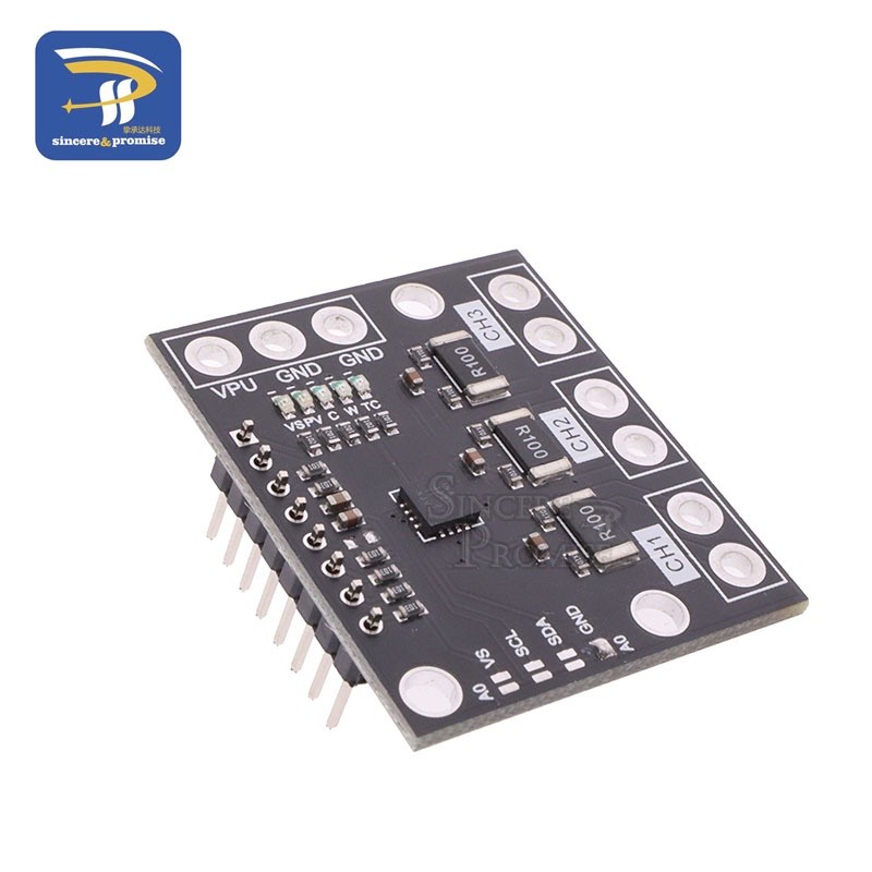 1Set I2C SMBUS INA3221 Triple-Channel Shunt Current Power Supply ...