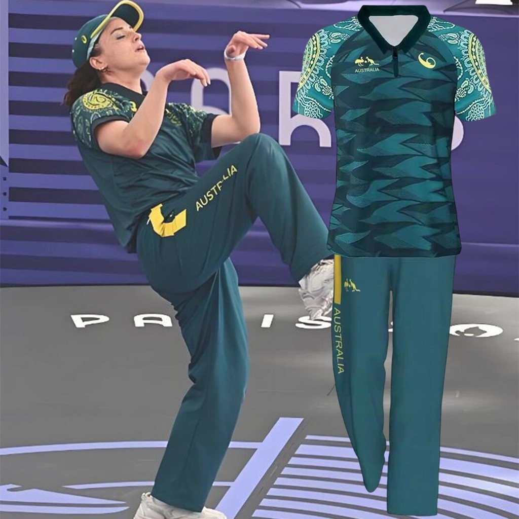 Unisex Adult Australian Break Dancer Costume Green Break Dancer Raygun ...