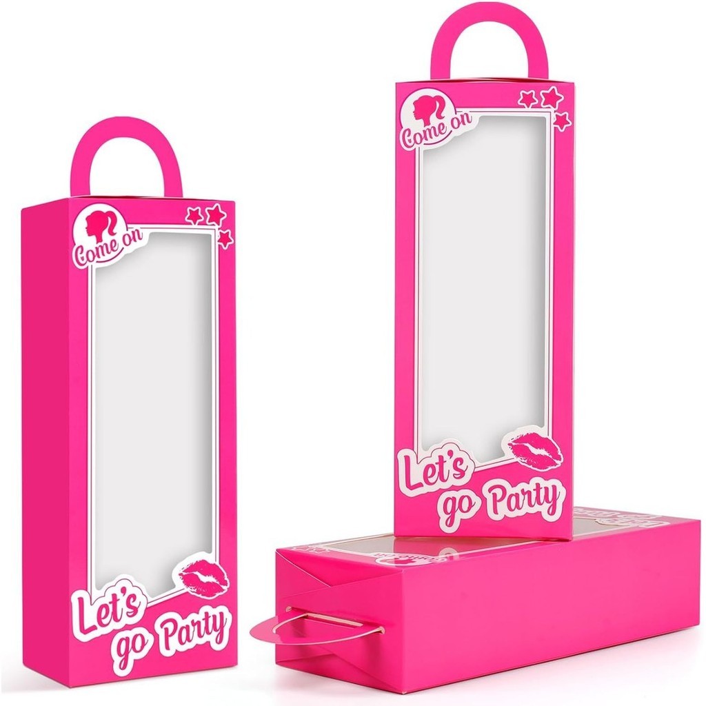 【ABD】Barbie Gift Boxes,Girls Party Favor Boxes Goodie Boxes,Hot Pink ...