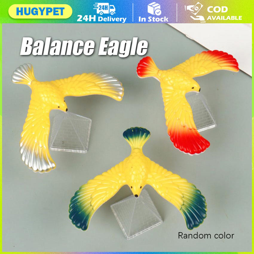 Balancing Eagle With Pyramid Stand Magic Bird Desk Fun Learn Novelty ...
