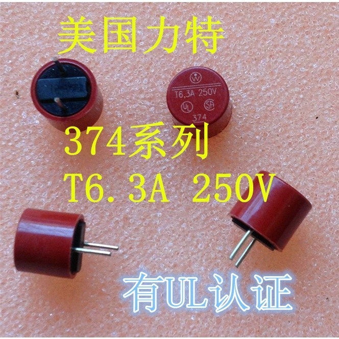 Pabrika☆COD☆374 series T6.3A 250V American force TR5 round fuse time ...