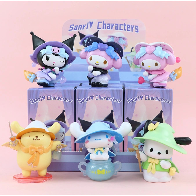 Miniso X SANRIO BLIND BOX MAGIC WITCH SERIES DISPLAY FUNNY FIGURES ...