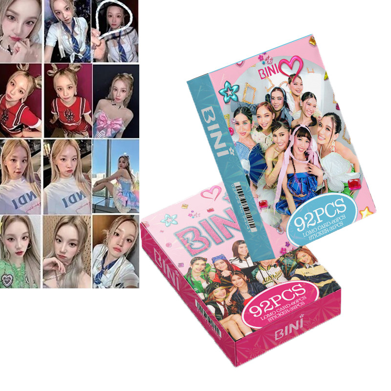 92pcs New Photocard Bini Lomo Cards Aiah Colet Maloi Mikha Gwen Stacey ...