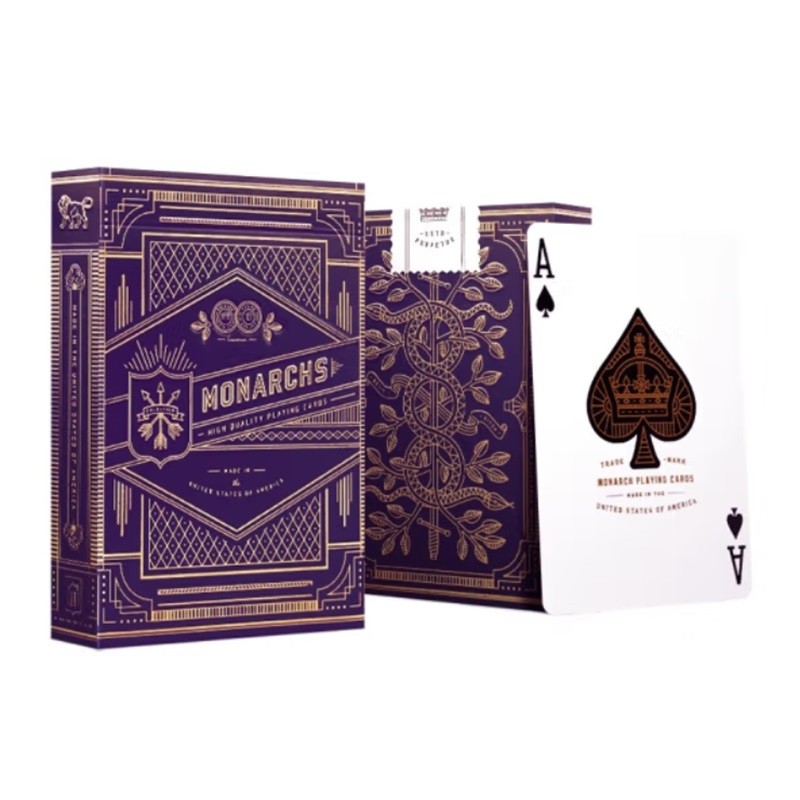 Theory11 Monarchs Playing Cards Purple Bicycle Monarch Deck Poker ...