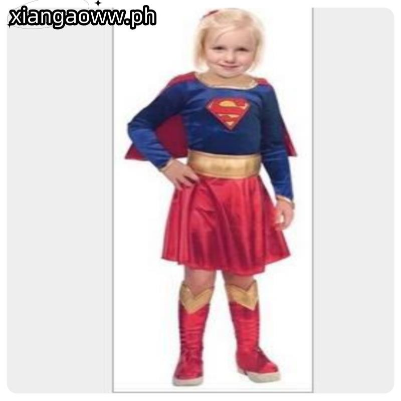 Dress For Kids Girls Birthday Costume Fancy Dress Superhero Supergirl ...