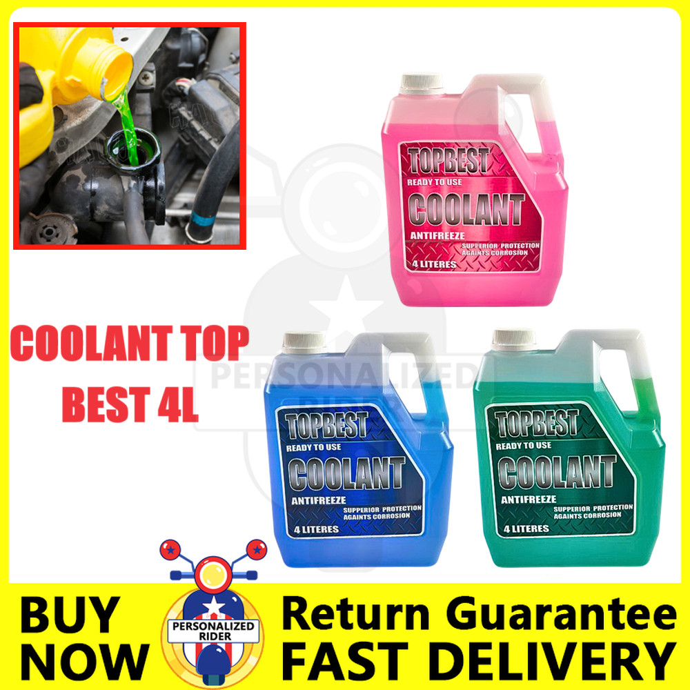 MOTORCYCLE CARE TOP BEST COOLANT ANTIFREEZE 4 LITERS FOR MOTORCYCLE ...