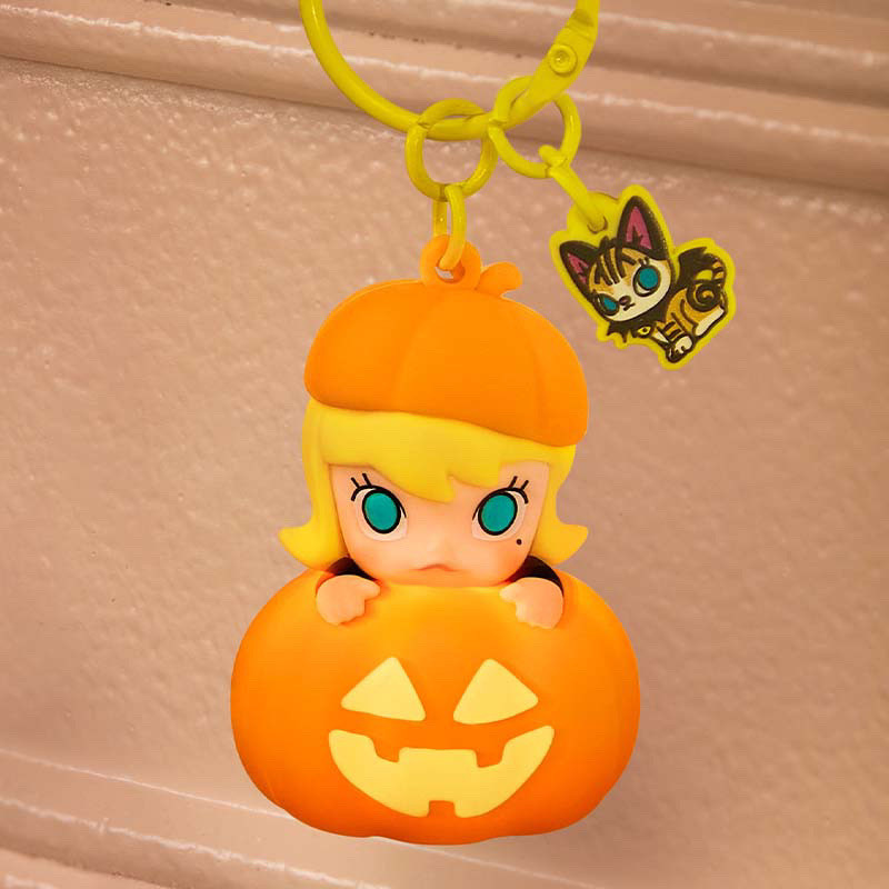 POPMART authentic Halloween Keychains labubu molly dimoo pop mart ...