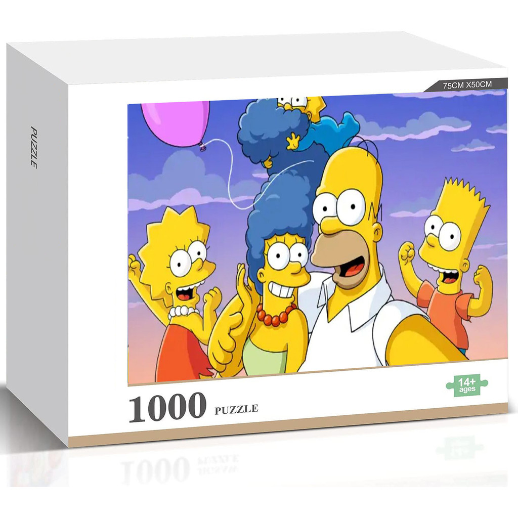 The Simpsons: Disney Hotstar 1000 Pcs Wooden Jigsaw Puzzle Colorful for ...