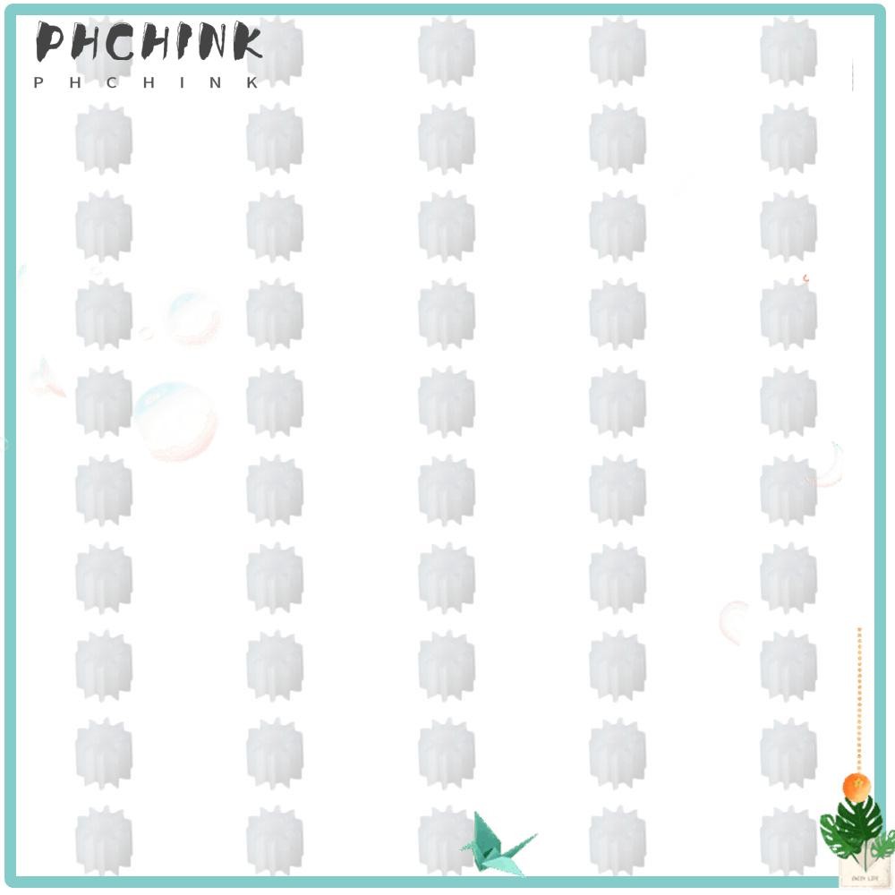 CHINK 50Pcs Plastic Worm Gears, 10 Teeth White Reduction Gears, Durable ...