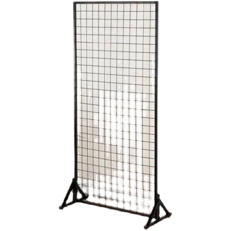 Iron Grid Shelf Grid Shelf Ornament Storage Rack Vertical Barbed Wire ...