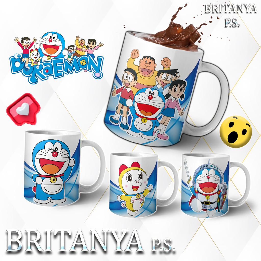 DORAEMON ANIME MUG DESIGN | Shopee Philippines