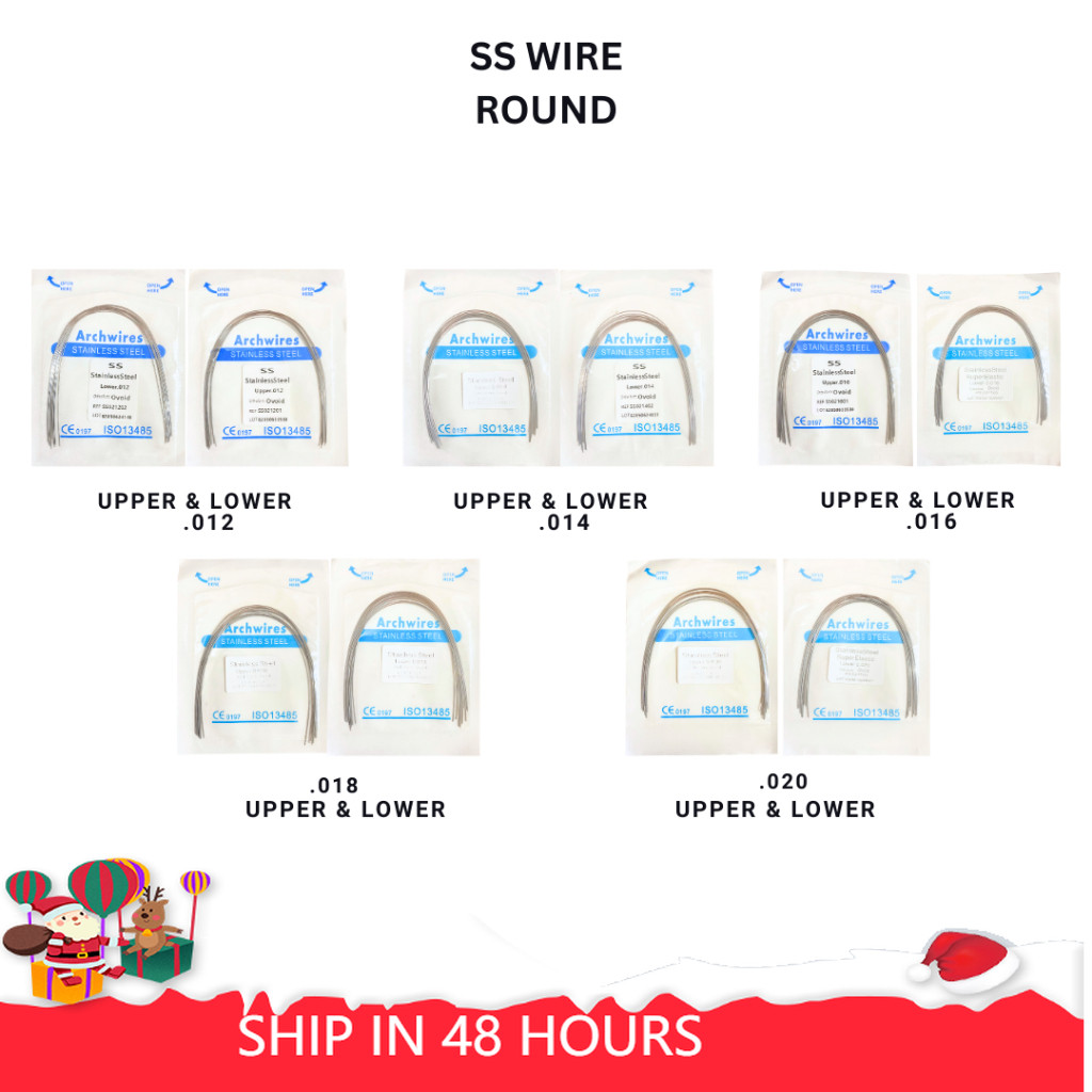 Allstar Dental 1 Pack SS Round/Rectangular Wire .012 .014 .016 .018 ...