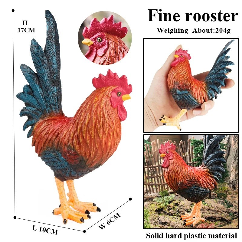 dummy cock training Chicken Statue Hard PVC Chicken Sculpture Rooster ...