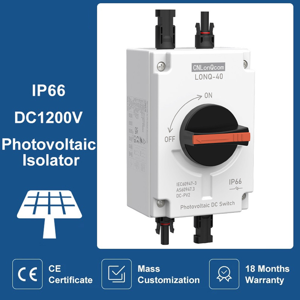 Photovoltaic Electrical Isolator Solar Switch PV Photovoltaic DC Switch 1000V 1200v 32A 16A ...