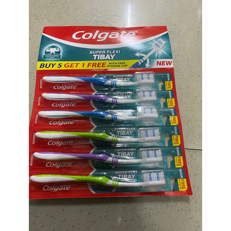 (NEW )Colgate Super Flexi Toothbrush (tibay) BUY 5 GET 1 FREE,5+1/PACK ...