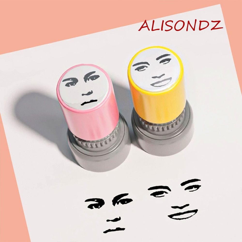 ALISONDZ Face Memes Seal Stamp, Novetly Self-Inking Funny Seal Stamp ...