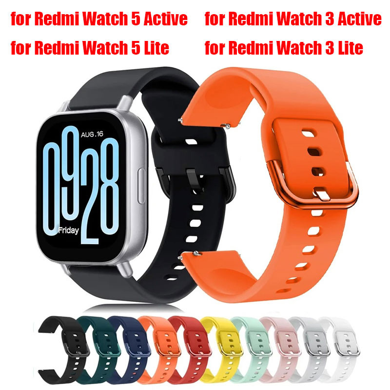 Sport Silicone Strap for Redmi Watch 5 Active Lite Soft Ventilate ...