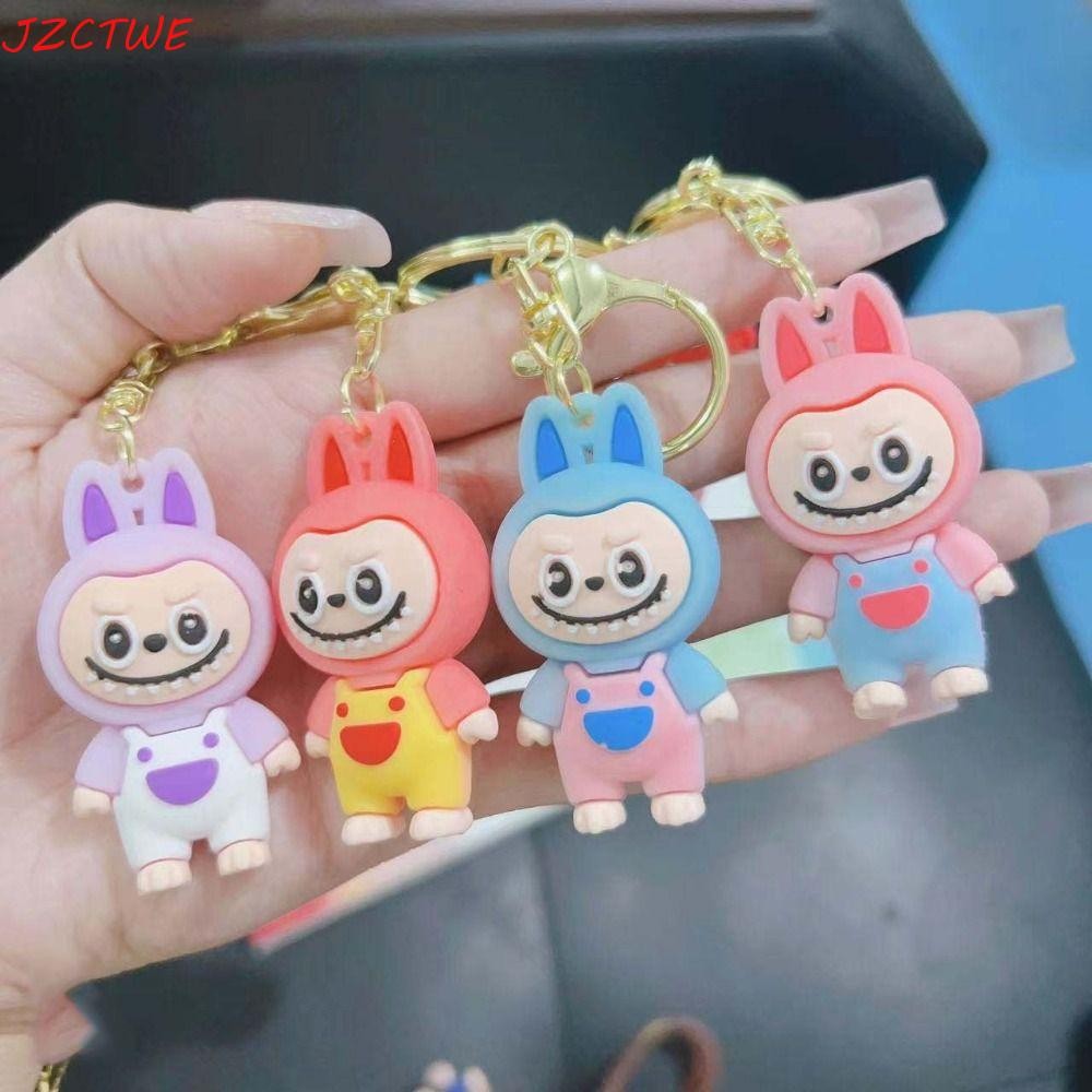 JZCTWE Labubu Doll Keychain, Anti-lost Cartoon Labubu PVC Pendant, Car ...
