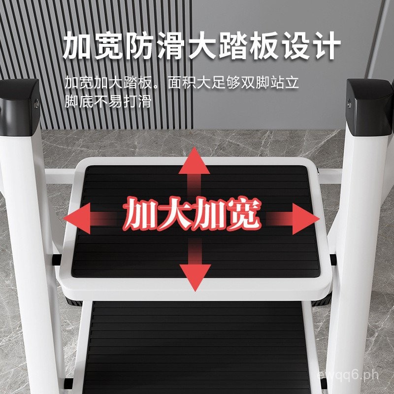 Ladder Household Collapsible Indoor Multi-Functional Portable Trestle ...