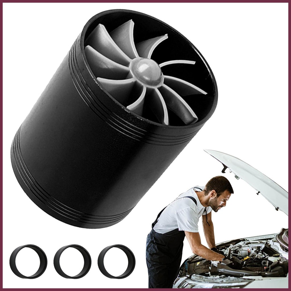 Turbine Air Intake 2.5 Inches Cold Air Intake Hose Fan Dual-sided Car ...