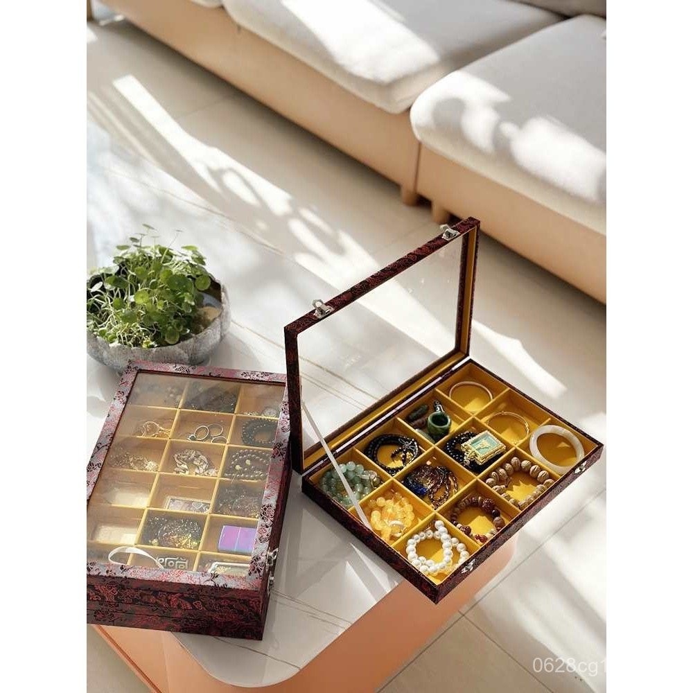 Beaded Visual Buddha Amulet Glass Lid Box Vintage Thangka Antique ...