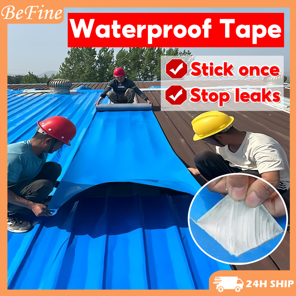 【BeFine】Pandikit Sa Bubong Tape Original Aluminum Butyl Waterproof Tape ...