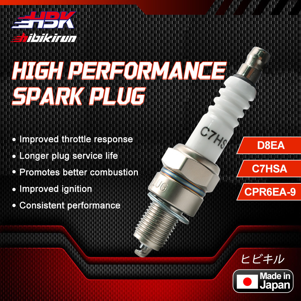 HBK Motorcycle Spark Plug MIO / SNIPER / RAIDER / NMAX / AEROX / CLICK ...