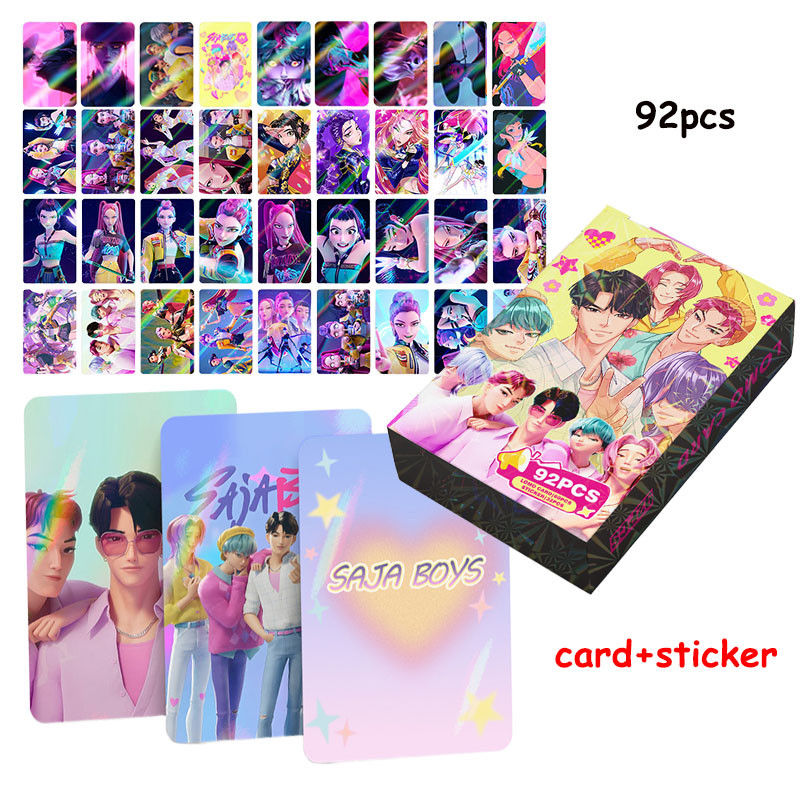 Card KPop Demon Hunters Photocard HUNTRIX Saja Boys Lomocard Zoey Rumi Mira 55pcs/box | Shopee ...