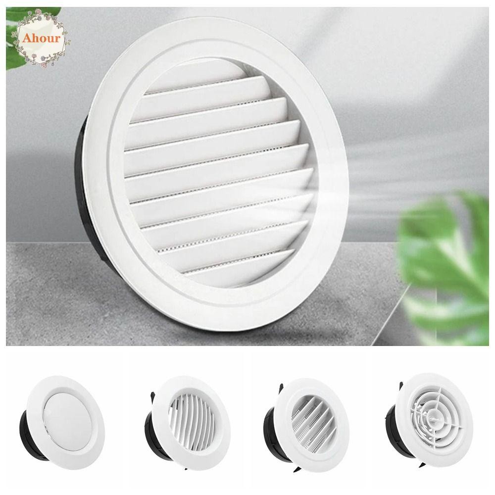 AHOUR Air Vent Extract Valve Grille, 75-200mm Plastic Round Air Vent ...