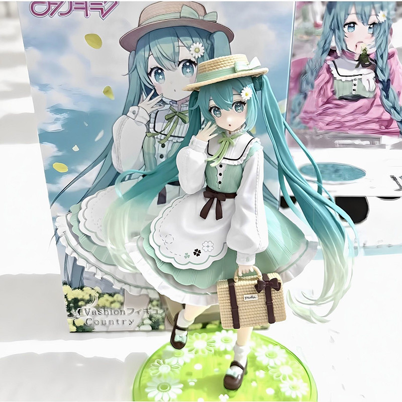 In Stock Hatsune Miku Fashion Figure Country Ver. PVC 18CM Anime Action ...