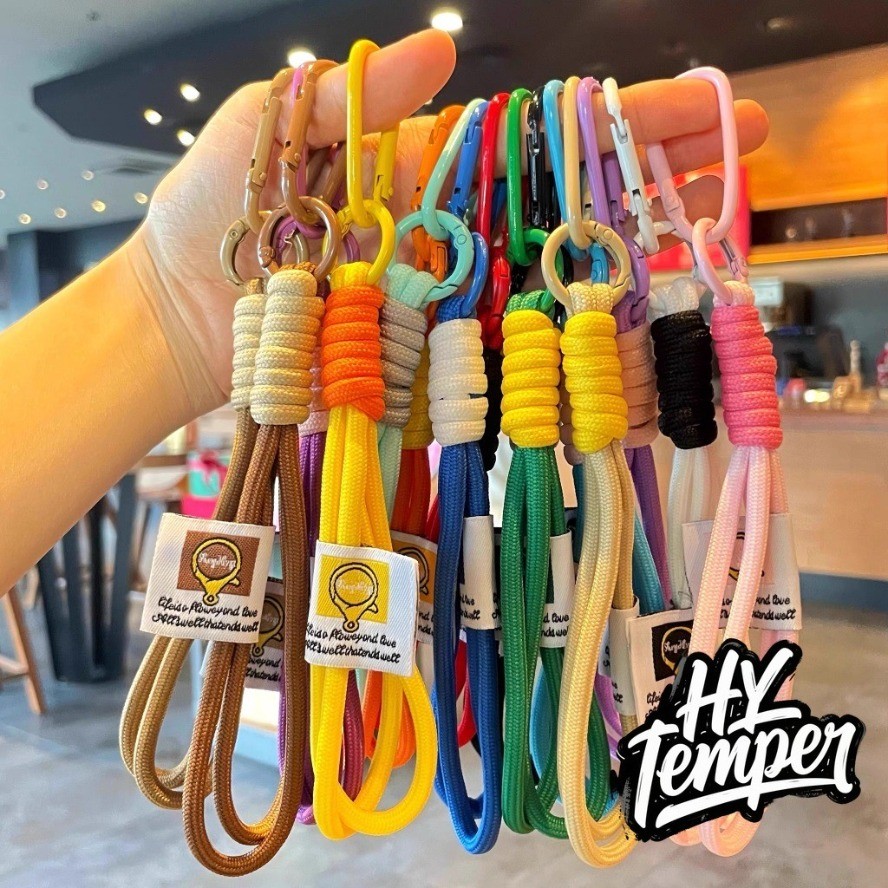 Fashion Colored Lanyard Candy-colored Macaron Woven String Creative ...