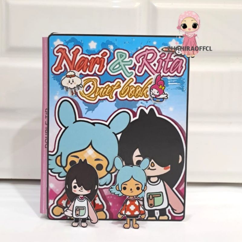 LAMINATED girls' toys TOCA BOCA NARI AND RITA/QUIET BOOK/BUSY BOOK ...