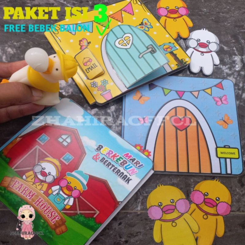 VIRAL DUCK LAMINATED PAPER DOLL PAPER BOOK PACKAGE OF 3 FREE 1 DUCK ...