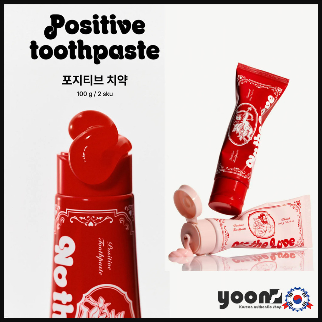 [NO THE LOVE] Positive Toothpaste Caramel / Peach_From Korea | Shopee ...
