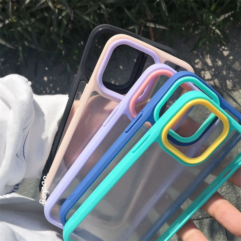 Rainbow matte Color Protective Phone Case For iPhone 15ProMax 15Pro 15 ...