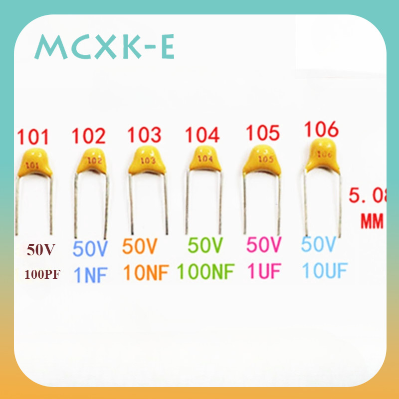 100PCS monolithic ceramic capacitor 50V 1NF-330NF 1UF 22PF 100PF 330PF ...