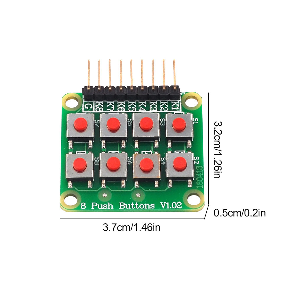 2x4 Keypad 4x2 Keypad 8 Push Buttons Matrix Keyboard Button for Arduino AVR PIC [avene.ph ...