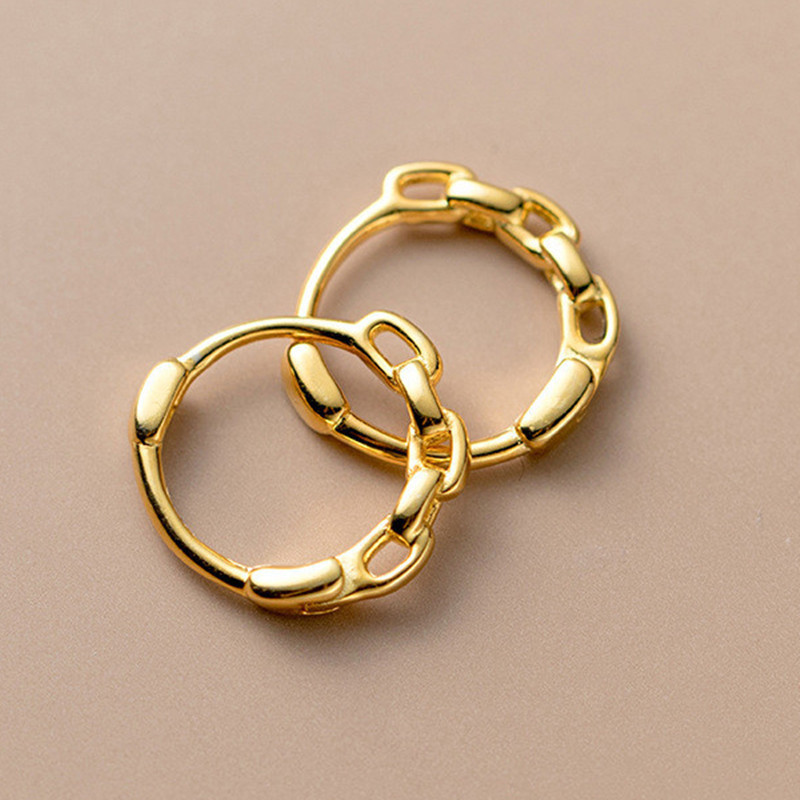 24k Gold Pawnable Legit Earings for Women Hikaw Circle Earrings Simple ...